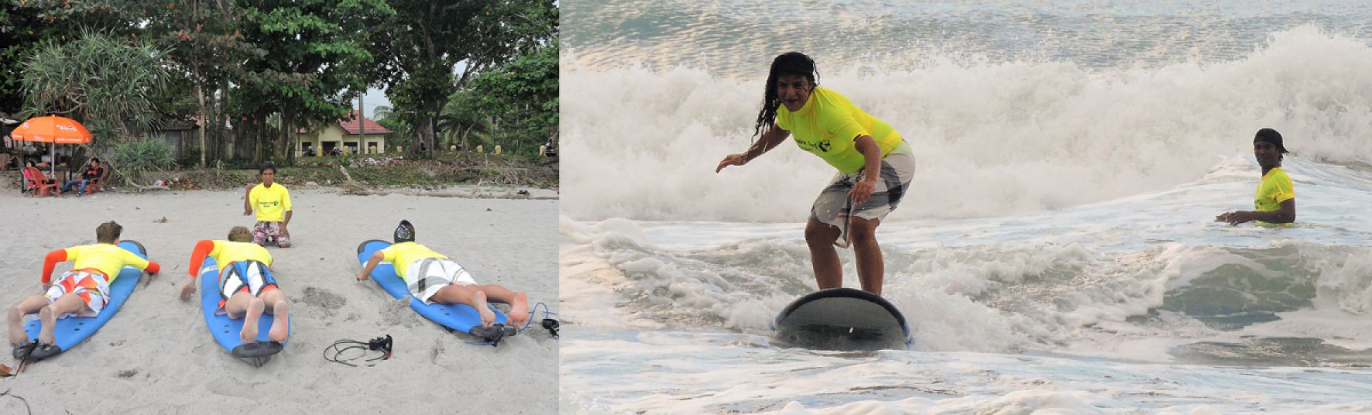 Learning to surf in South Sumatra